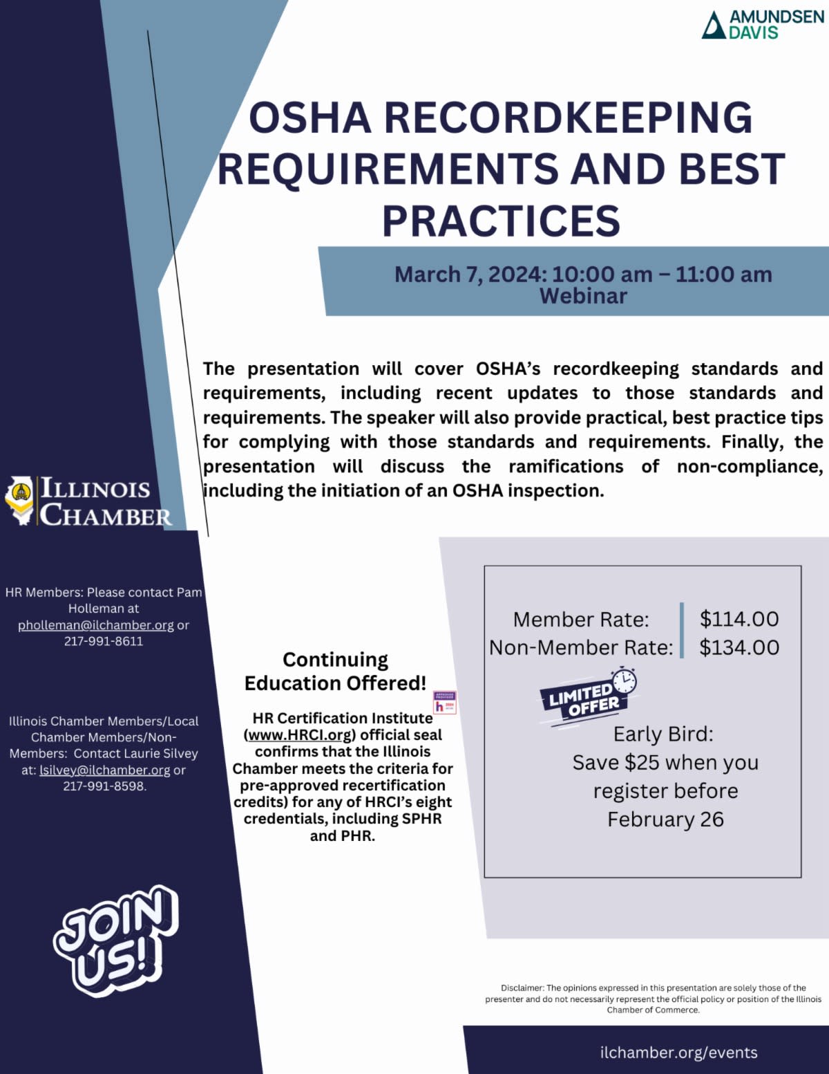 OSHA Recordkeeping Requirements and Best Practices - Elgin Area Chamber ... OSHA Recordkeeping Requirements and Best Practices - Elgin Area Chamber ...