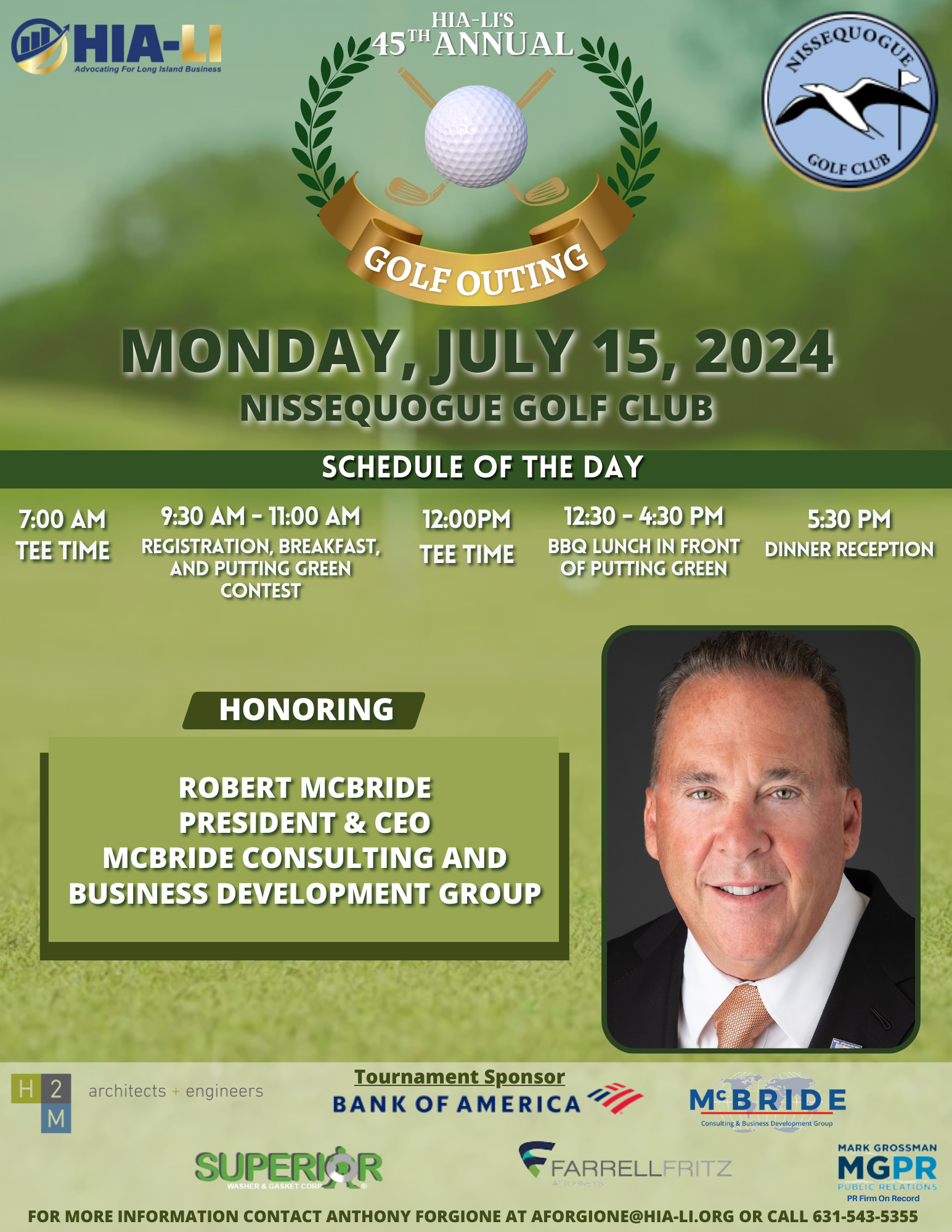 HIA-LI 45th Annual Golf Outing -Calendar - HIA-LI