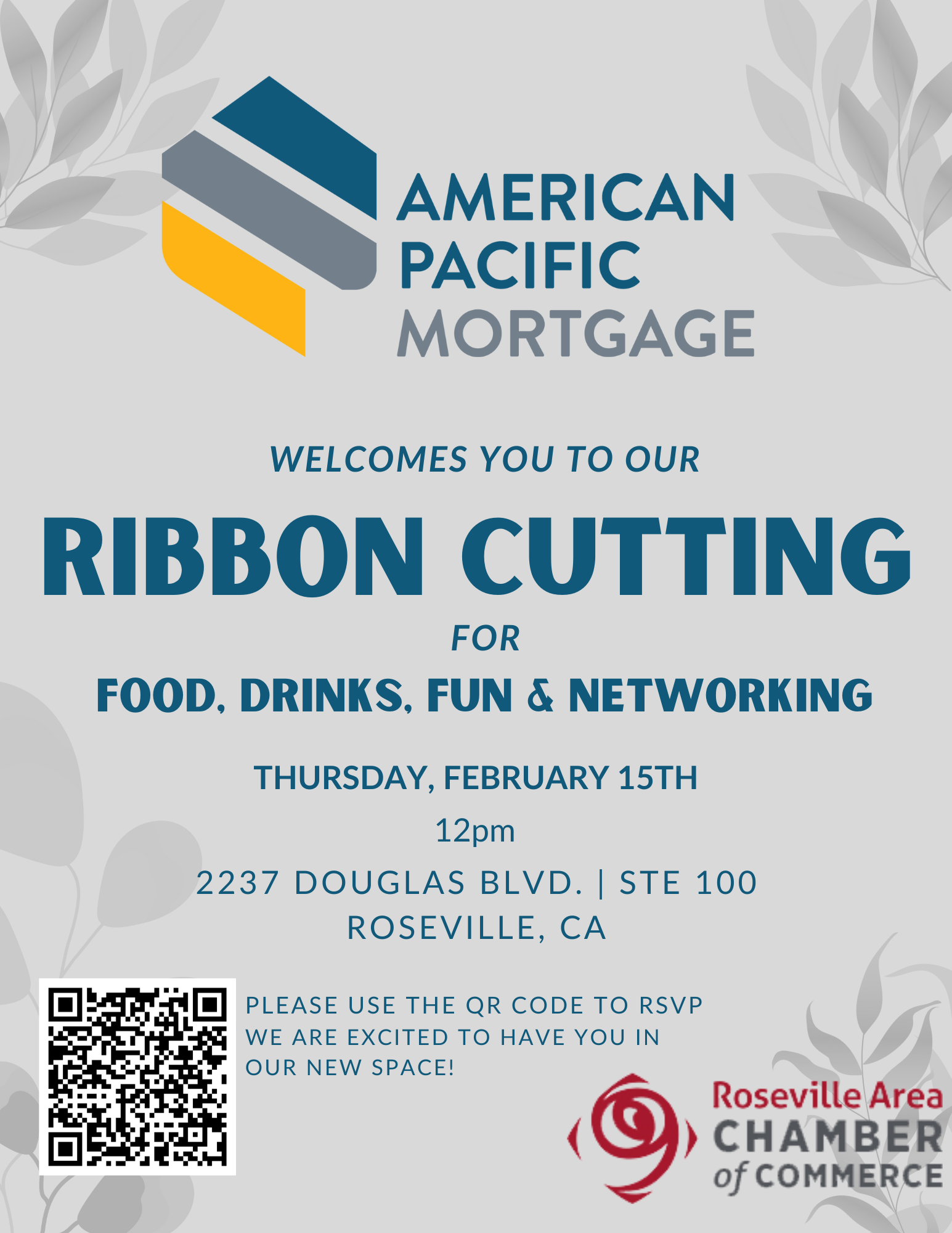 Ribbon Cutting Celebration: American Pacific Mortgage - Event Registration