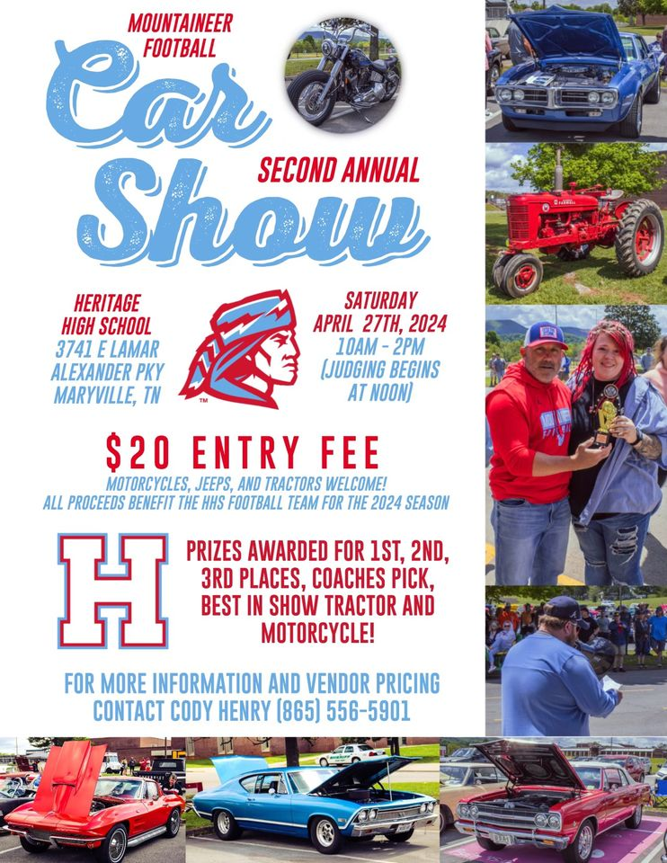 2nd Annual Heritage Football Car Show - Blount Chamber
