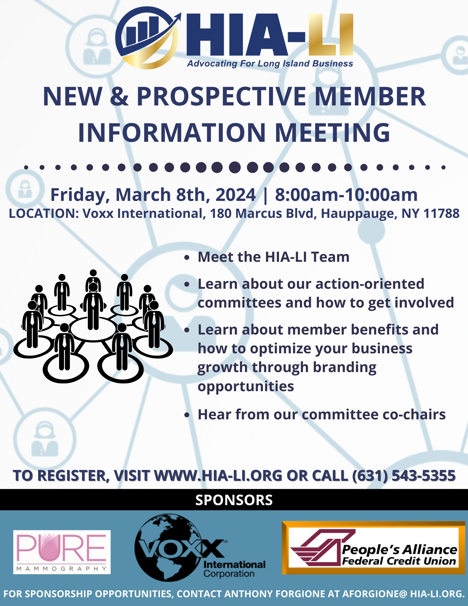 New & Prospective Member Information Meetings - Event Registration