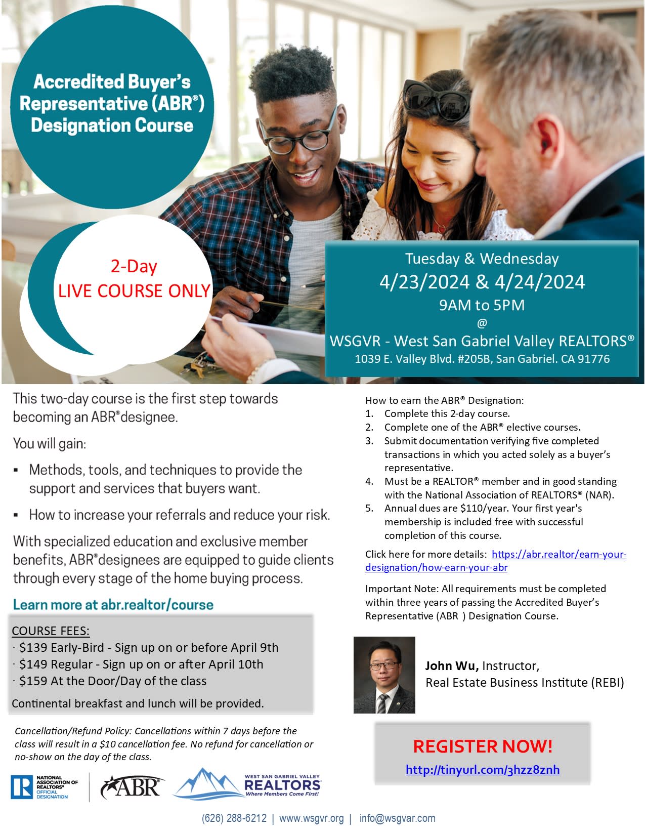 CANCELLED: Accredited Buyer’s Representative (ABR®) Designation Course ...