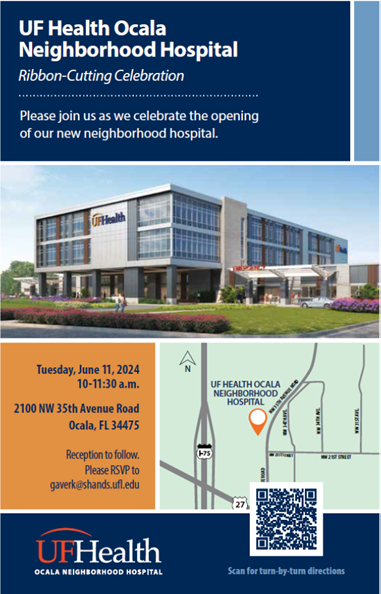 Ribbon Cutting UF Health Ocala Neighborhood Hospital | Ocala CEP