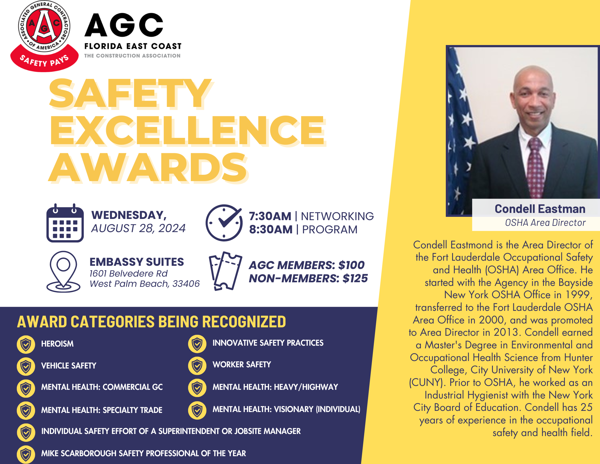 Safety Excellence Awards - Awards Breakfast - Associated General Contractors of America Florida ...