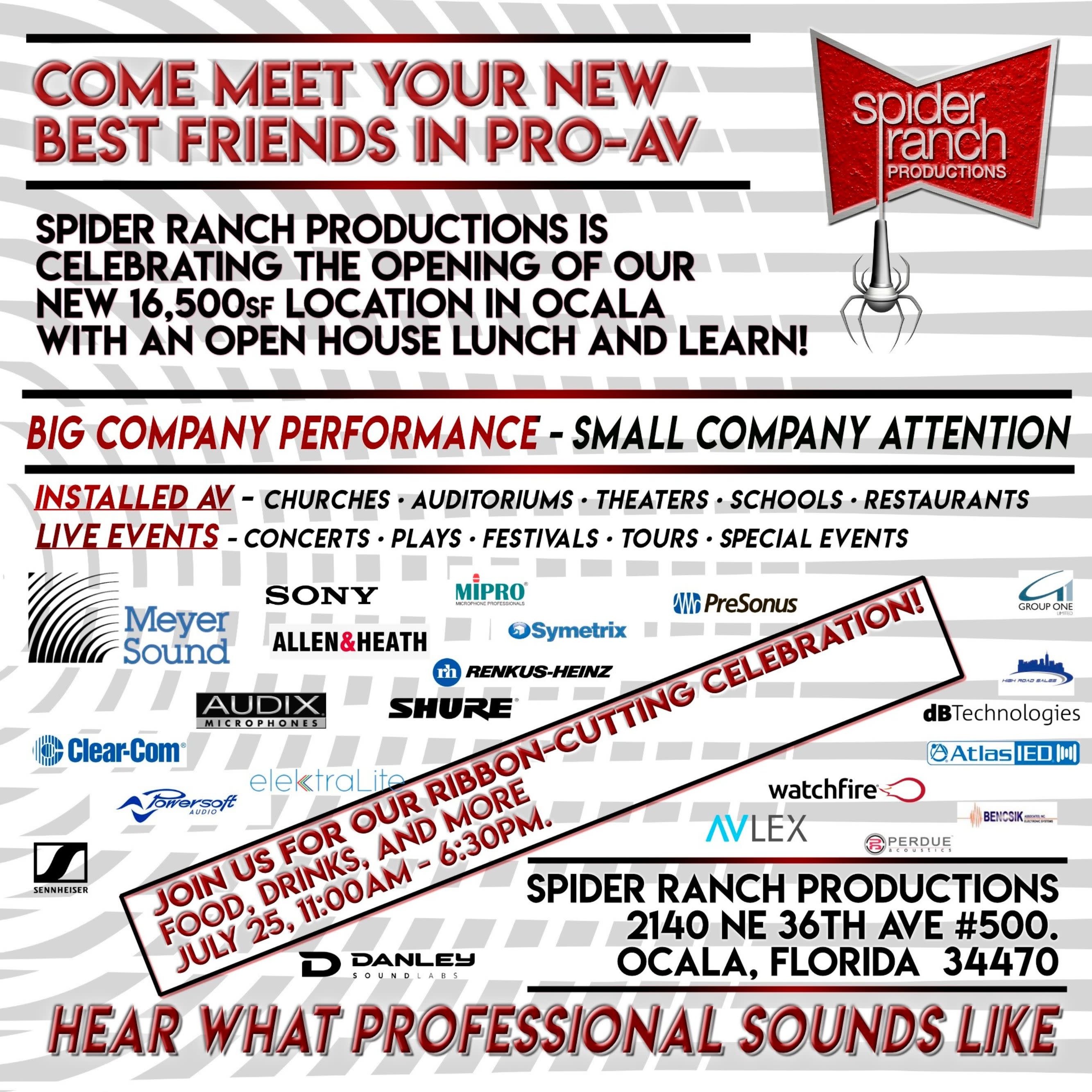 Ribbon Cutting for Spider Ranch Productions Open House | Ocala CEP