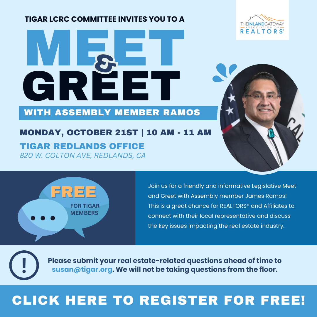 Meet & Greet With Assembly Member Ramos - The Inland Gateway ...