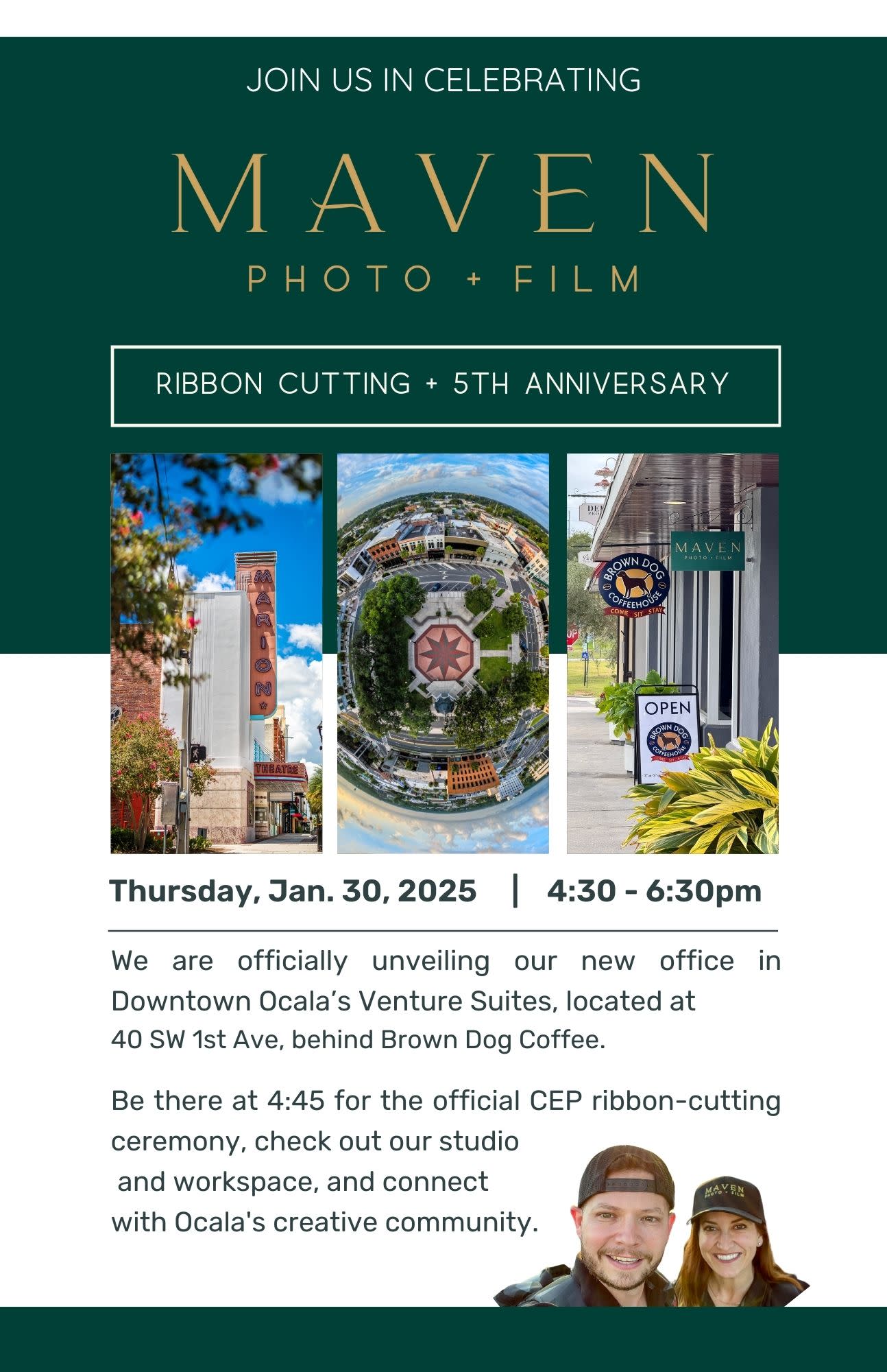 Ribbon Cutting and 5th Anniversary for Maven Photo + Film | Ocala CEP