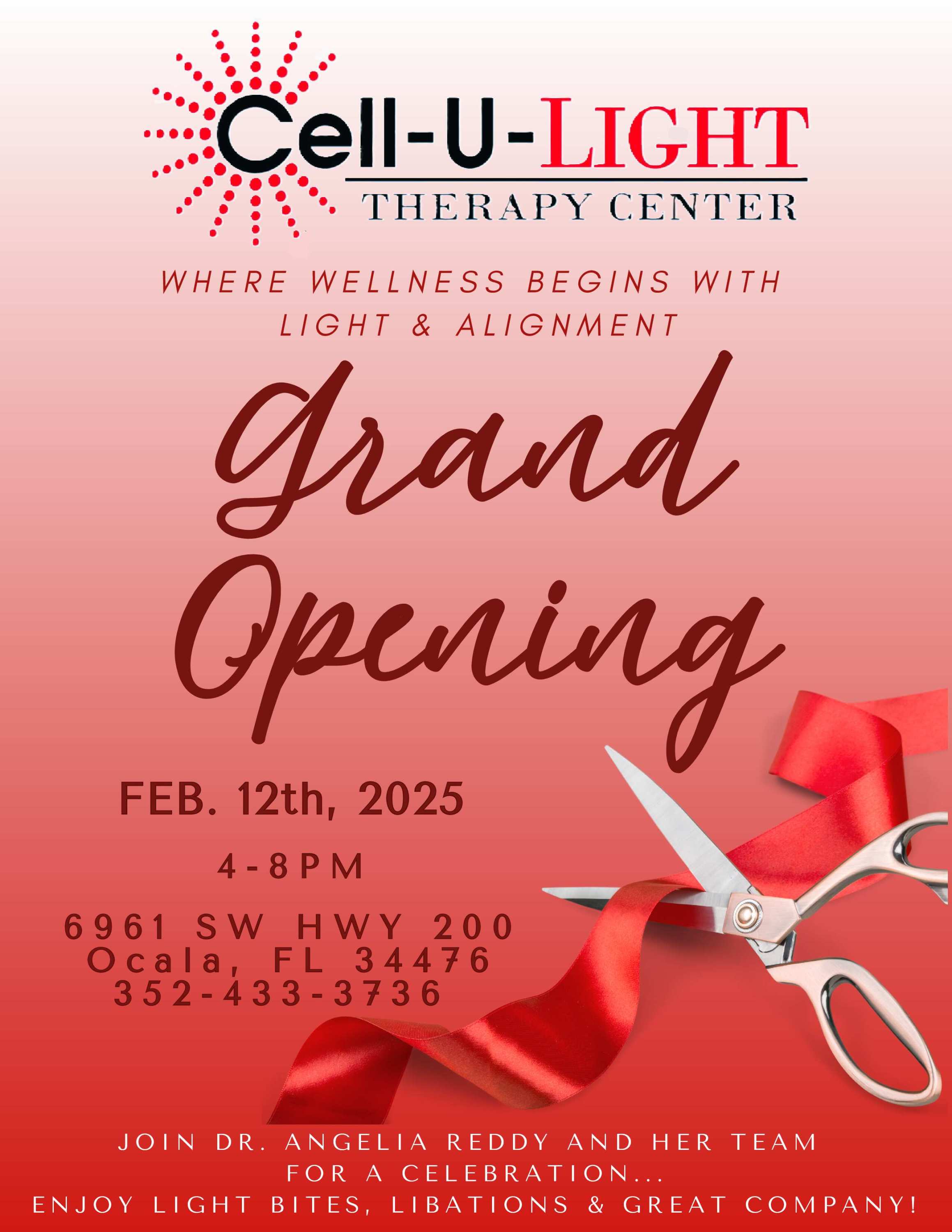 Ribbon Cutting for Cell-U-Light Therapy Center Grand Opening | Ocala CEP
