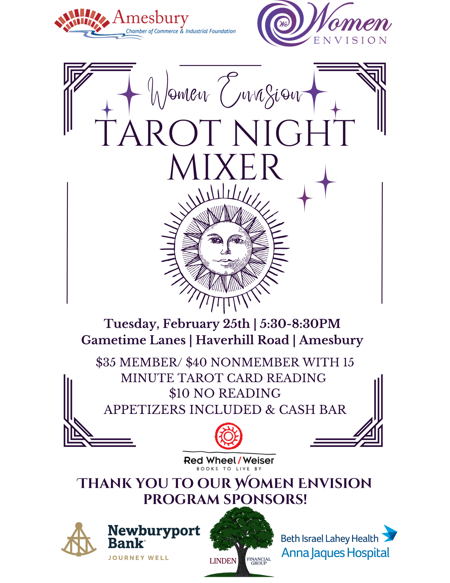 2025 Women Envision Tarot Night Mixer - Our mission is to create ...