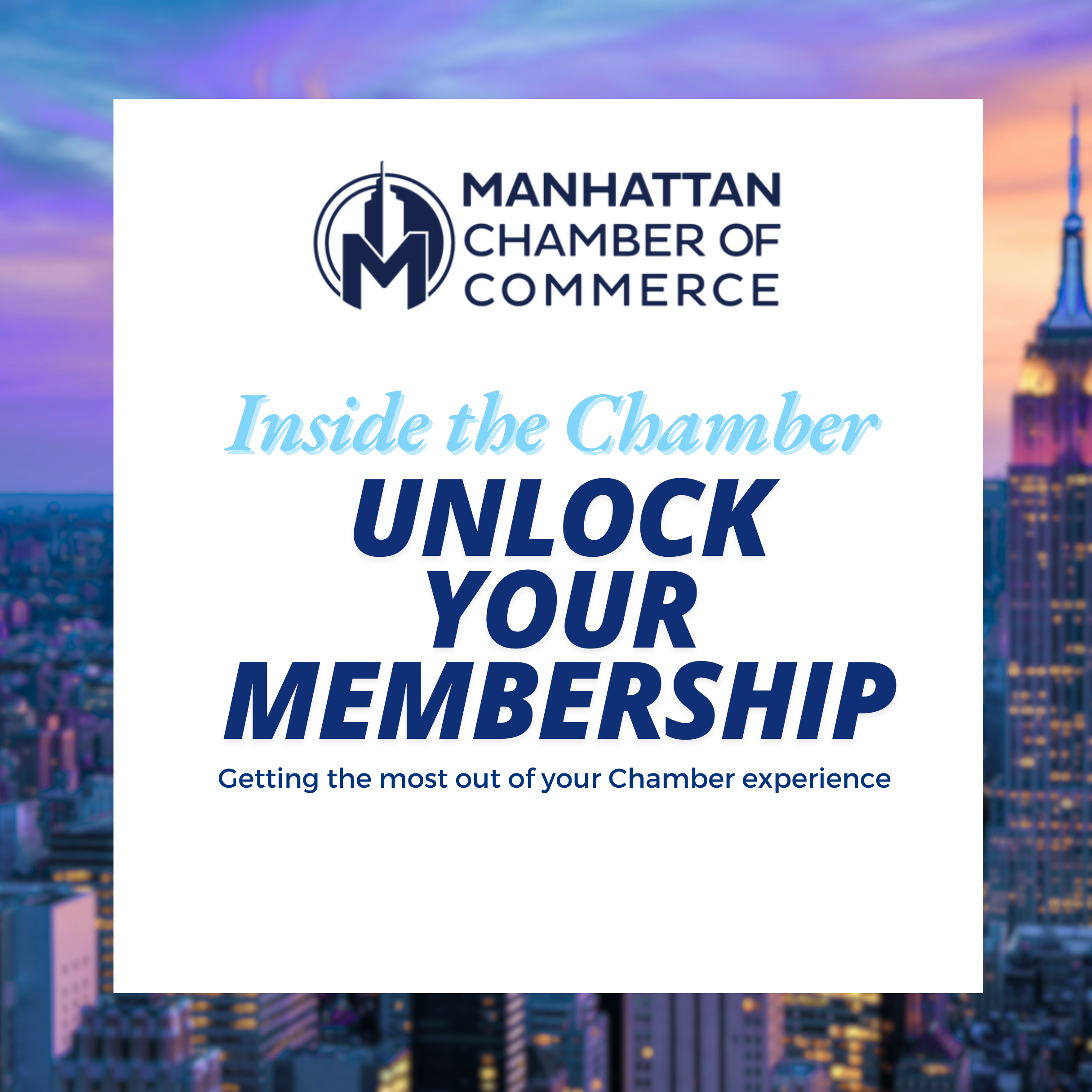 Inside The Chamber: Unlock Your Membership - Event Registration