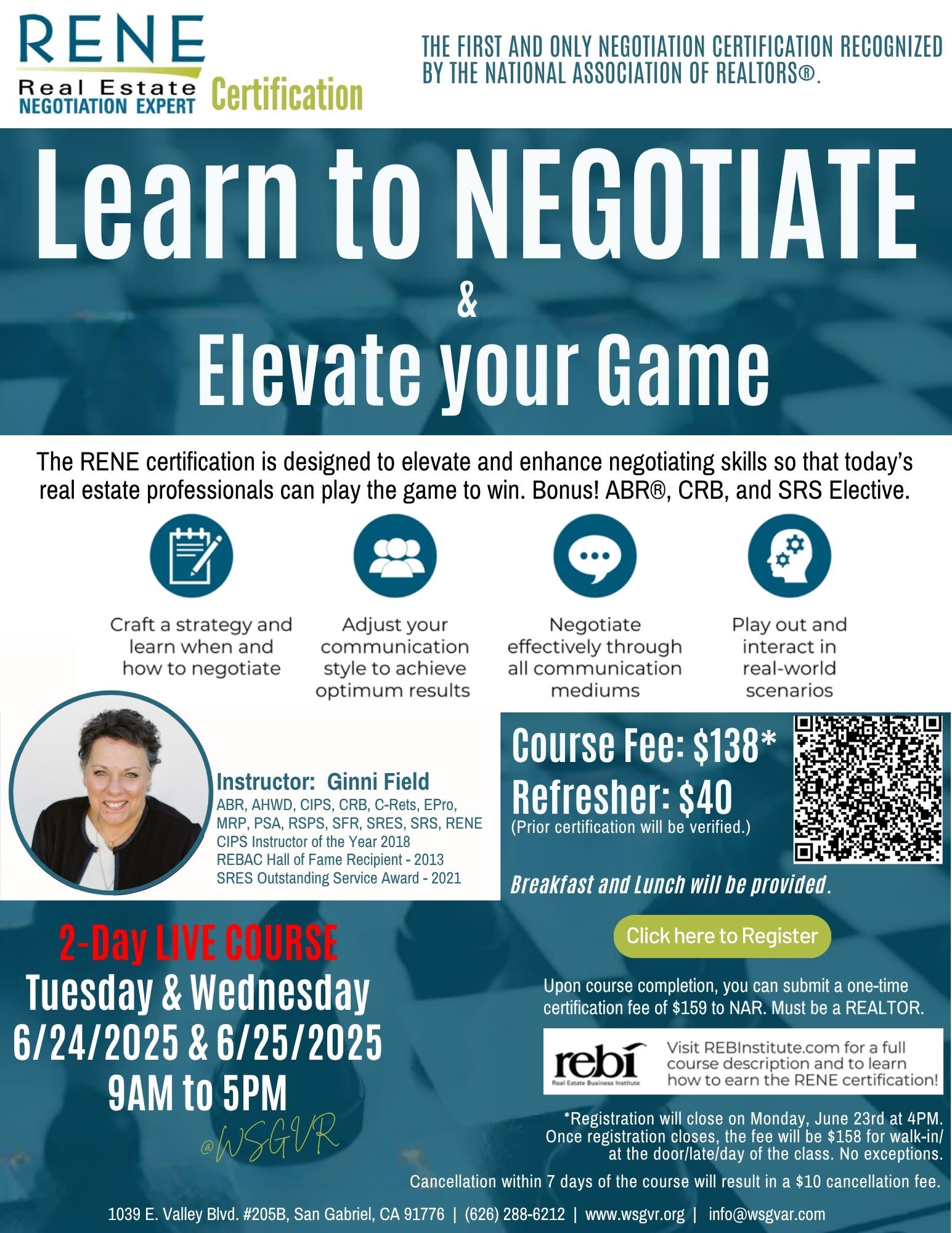 Real Estate Negotiation Expert (RENE) Certification 2-Day Course ...