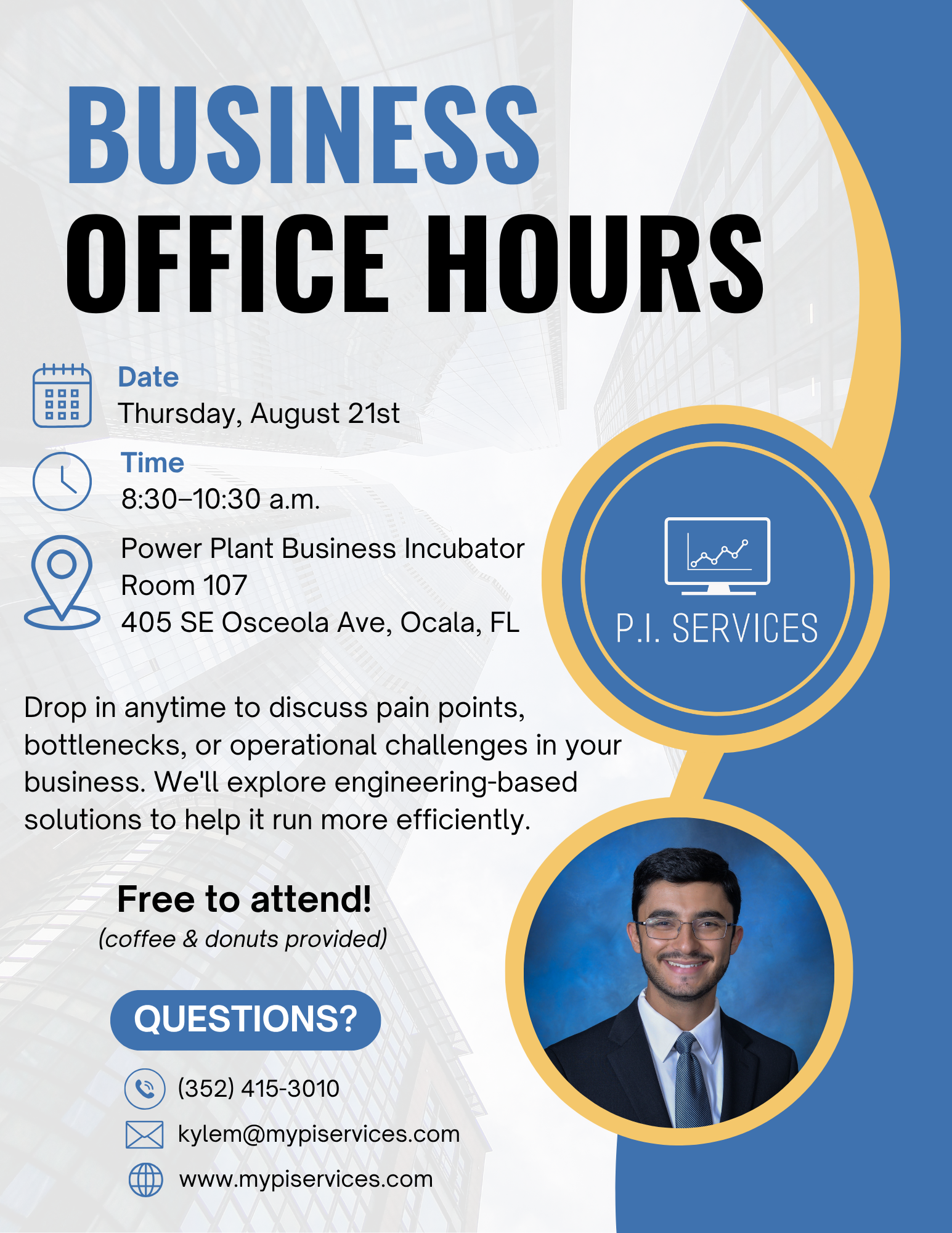 Business Office Hours - Process Improvement Services LLC | Ocala CEP