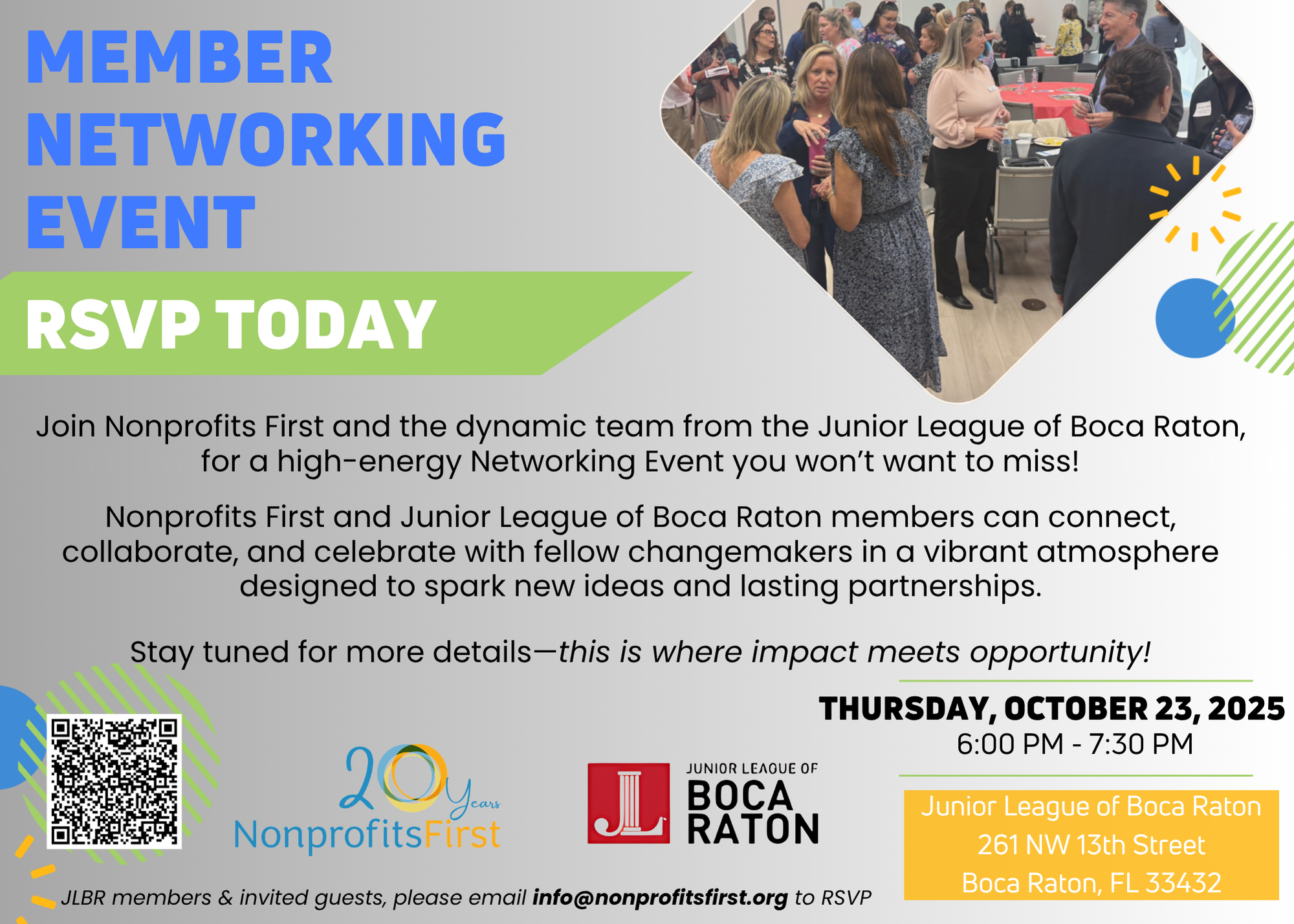 EVENT TO BE RESCHEDULED: Member Networking Event with Junior League of ...