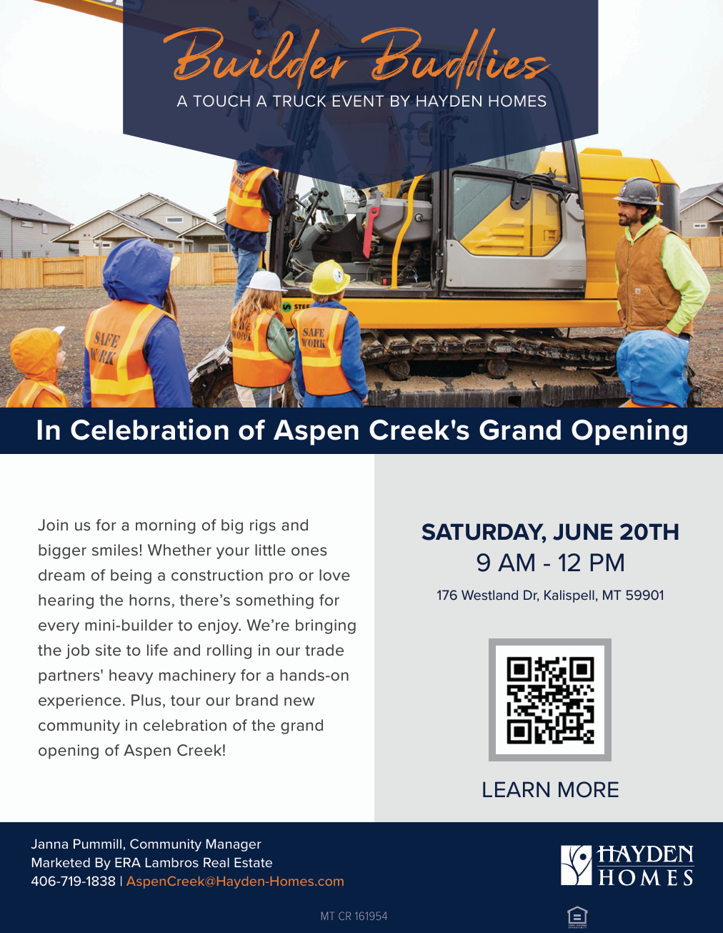 Builder Buddies - A Touch-A-Truck Event by Hayden Homes | Kalispell