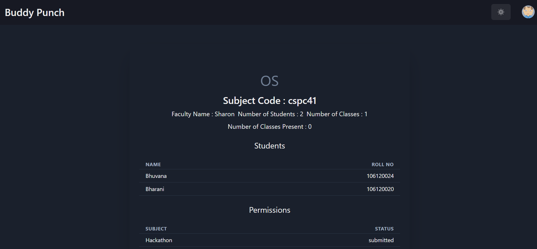GitHub - Bhuvana-Chandra-P/Buddy-Punch: A attendance tracking web application.