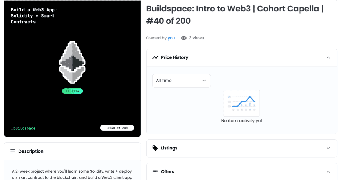 Learn to build web3 apps on the blockchain with Buildspace
