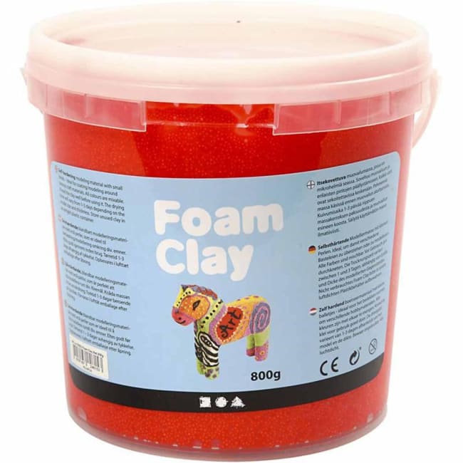 Foam Clay, 560 g, rød