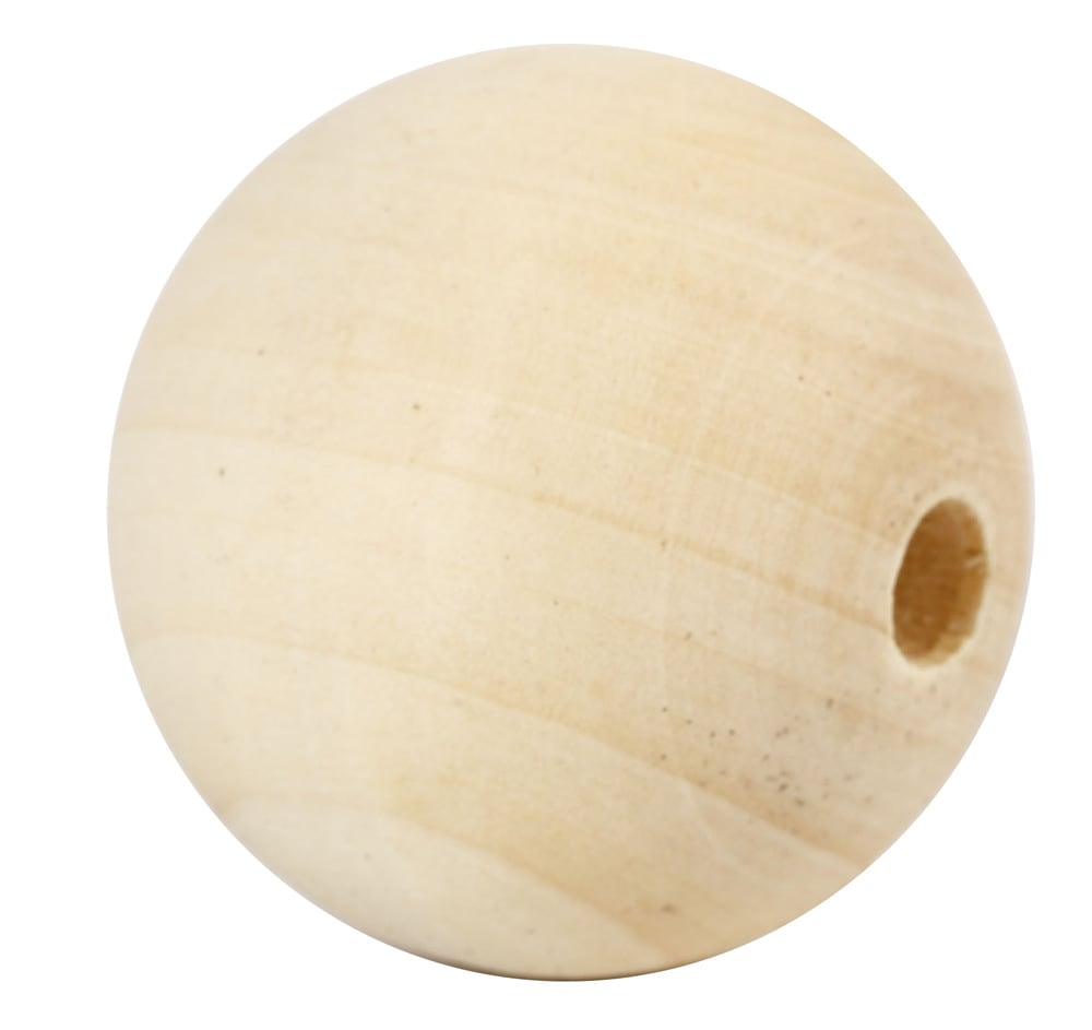 Trekuler, D:40mm, hull:7mm, 30stk, Kinesisk Bærtre