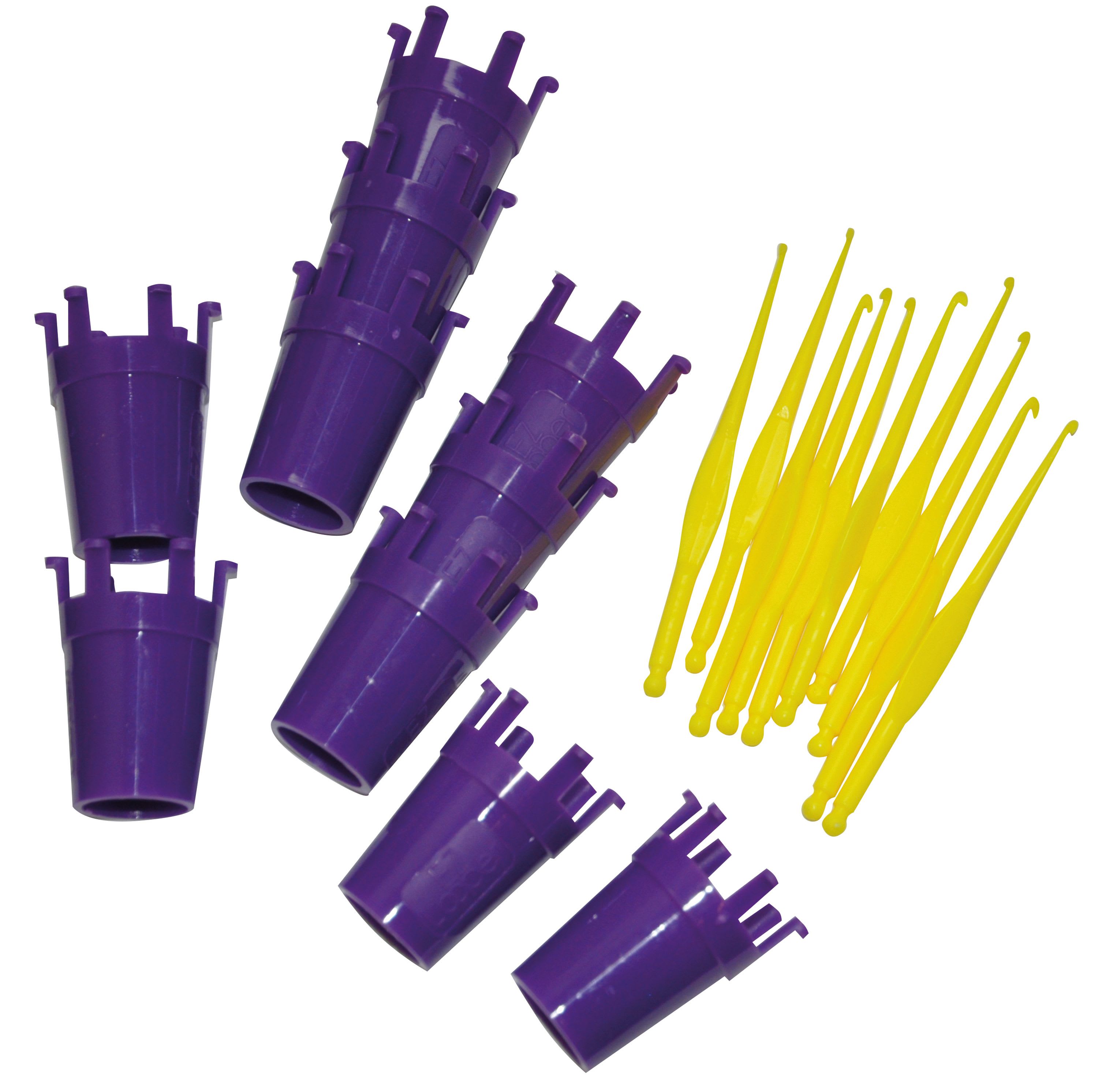 Strikkelise og heklenål til fancy loops