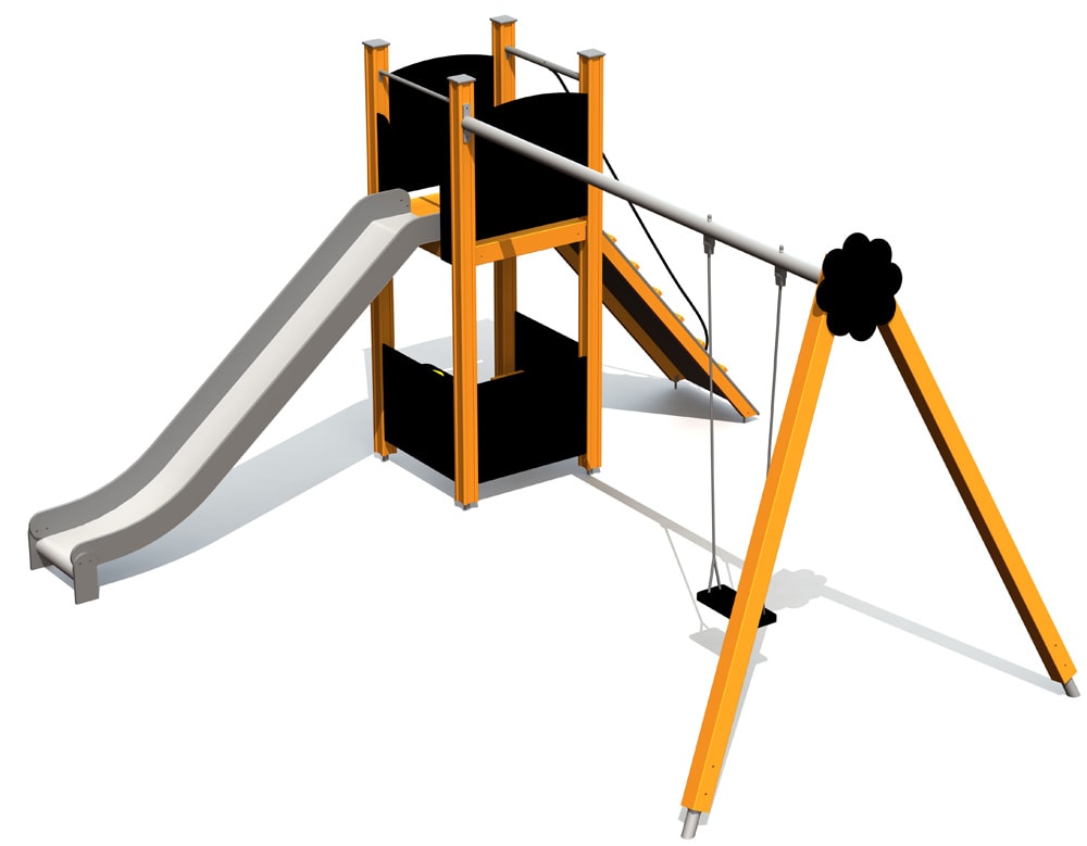 Lekesentral Paul med en huske, EcoLine