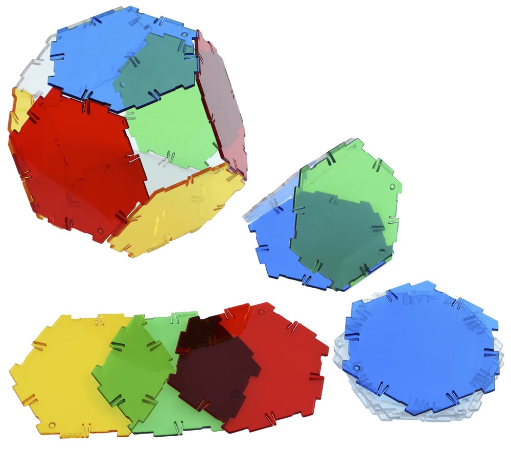 Crystal Polydron hexagon, 20 deler