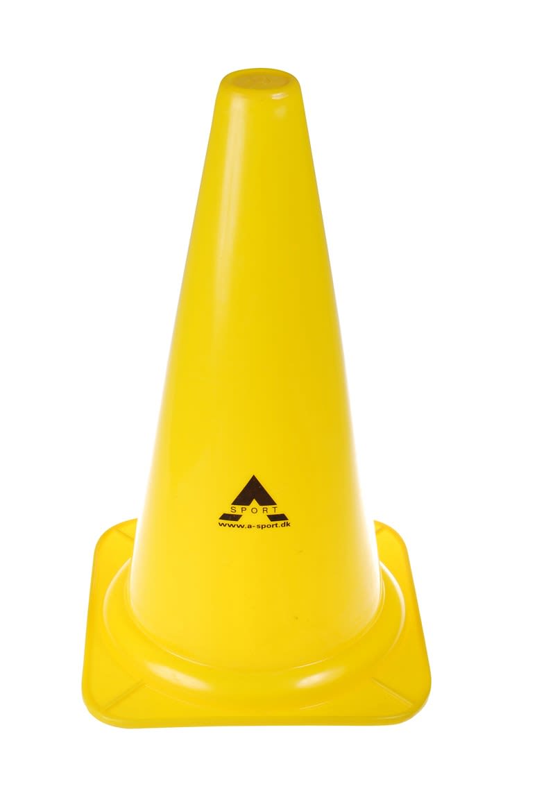 Kjegle gul 38 cm.
