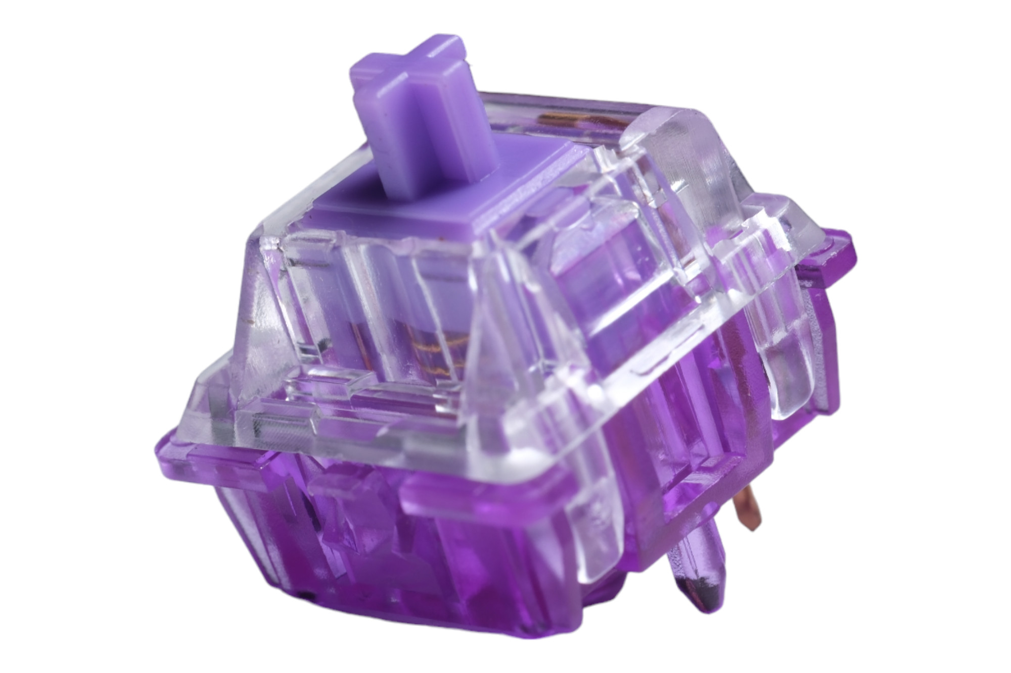 Everglide Crystal Violet Tactile Switch · Milktooth