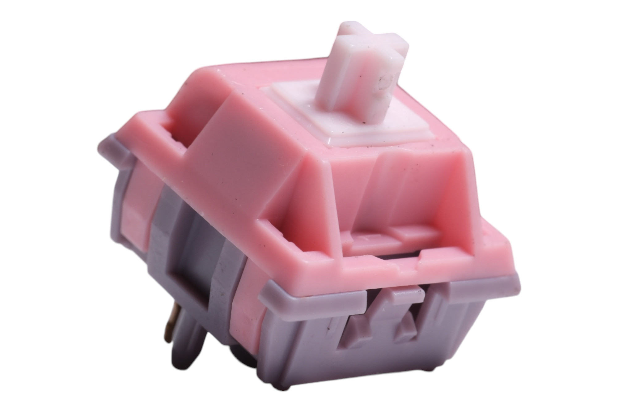Keygeek Tipsy Red (Blush) Linear Switch · Milktooth
