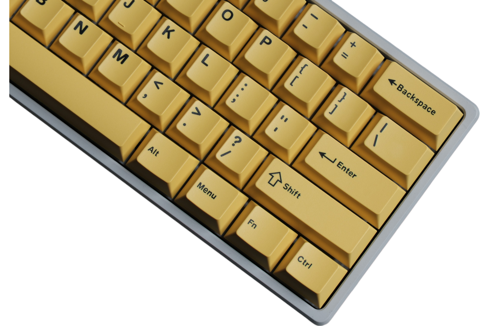 Wuque Studio WS PBT Basic Yellow Keycap Kit · Milktooth