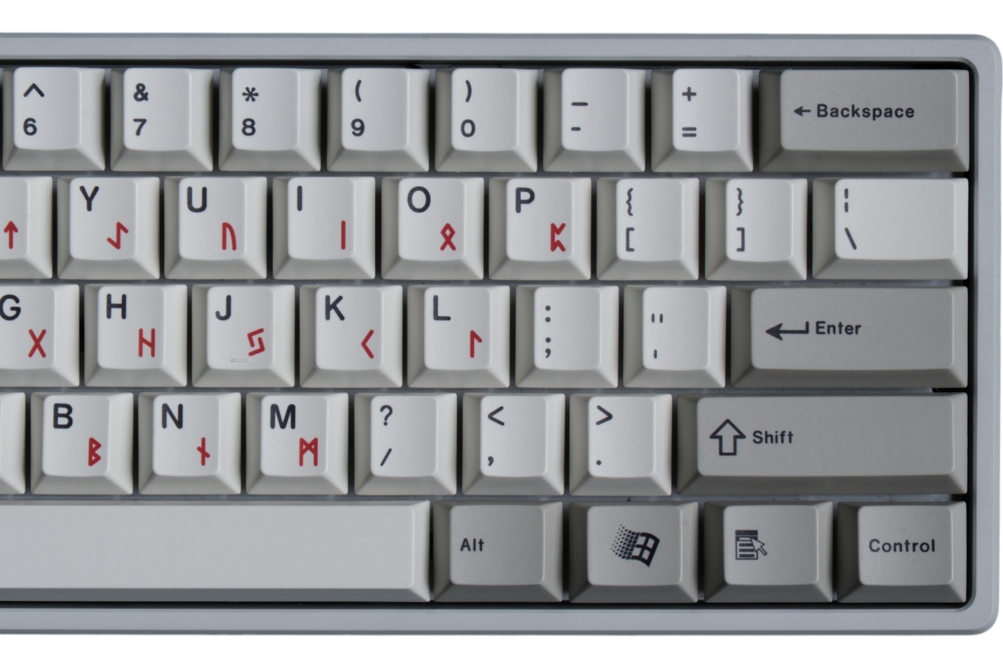 JC Studio Runes Red Keycap Kit · Milktooth