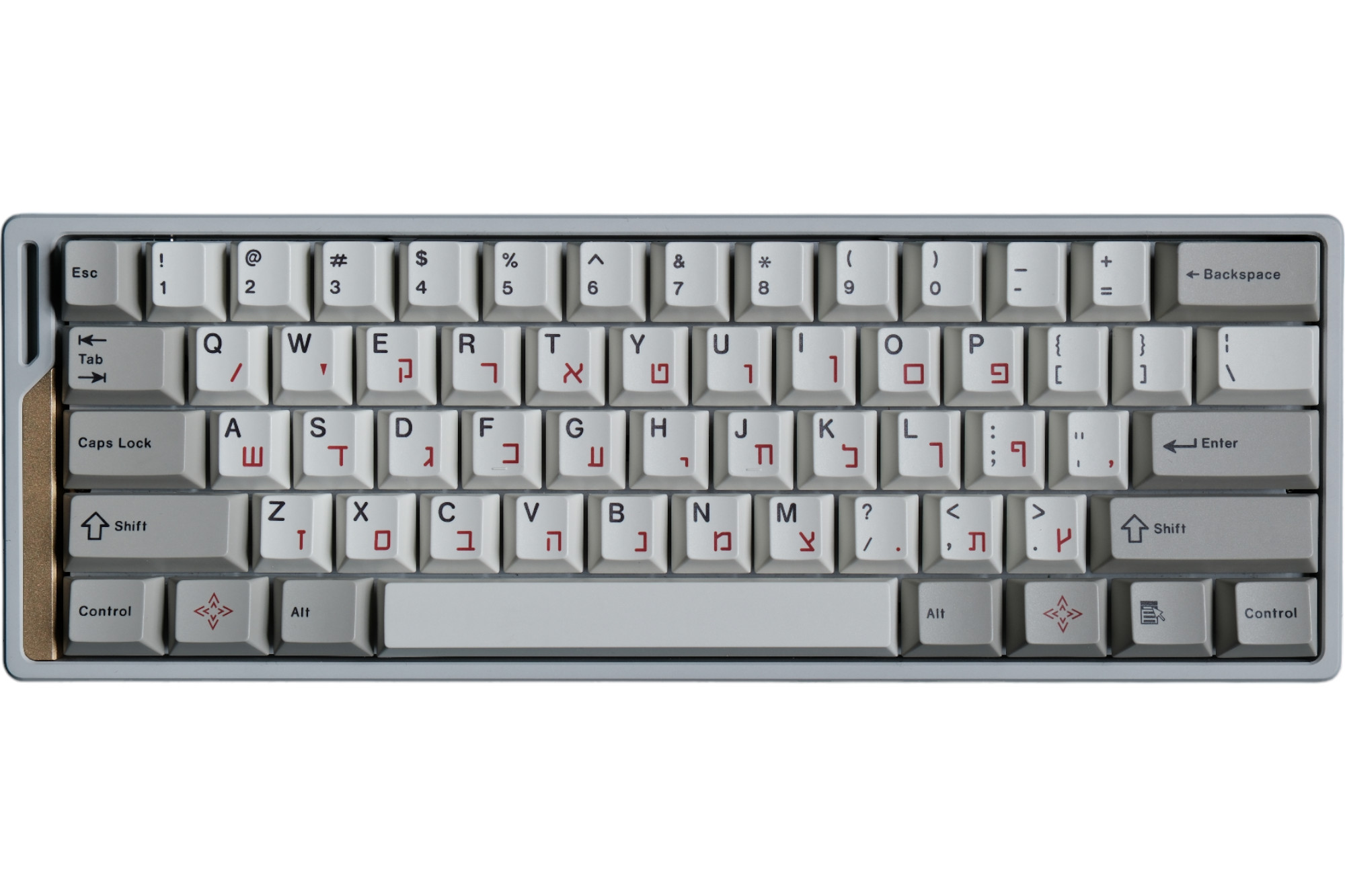 JC Studio Hebrew Red Keycap Kit · Milktooth