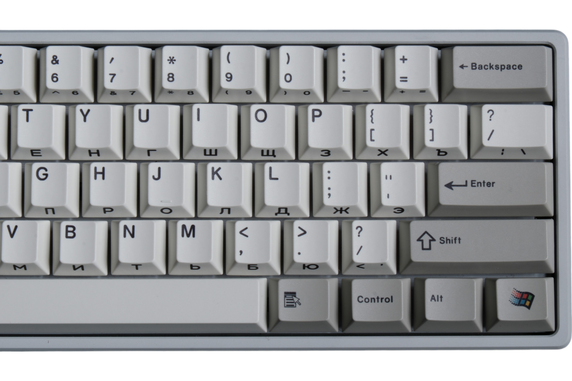 JC Studio Cyrillic Side Printed Keycap Kit · Milktooth