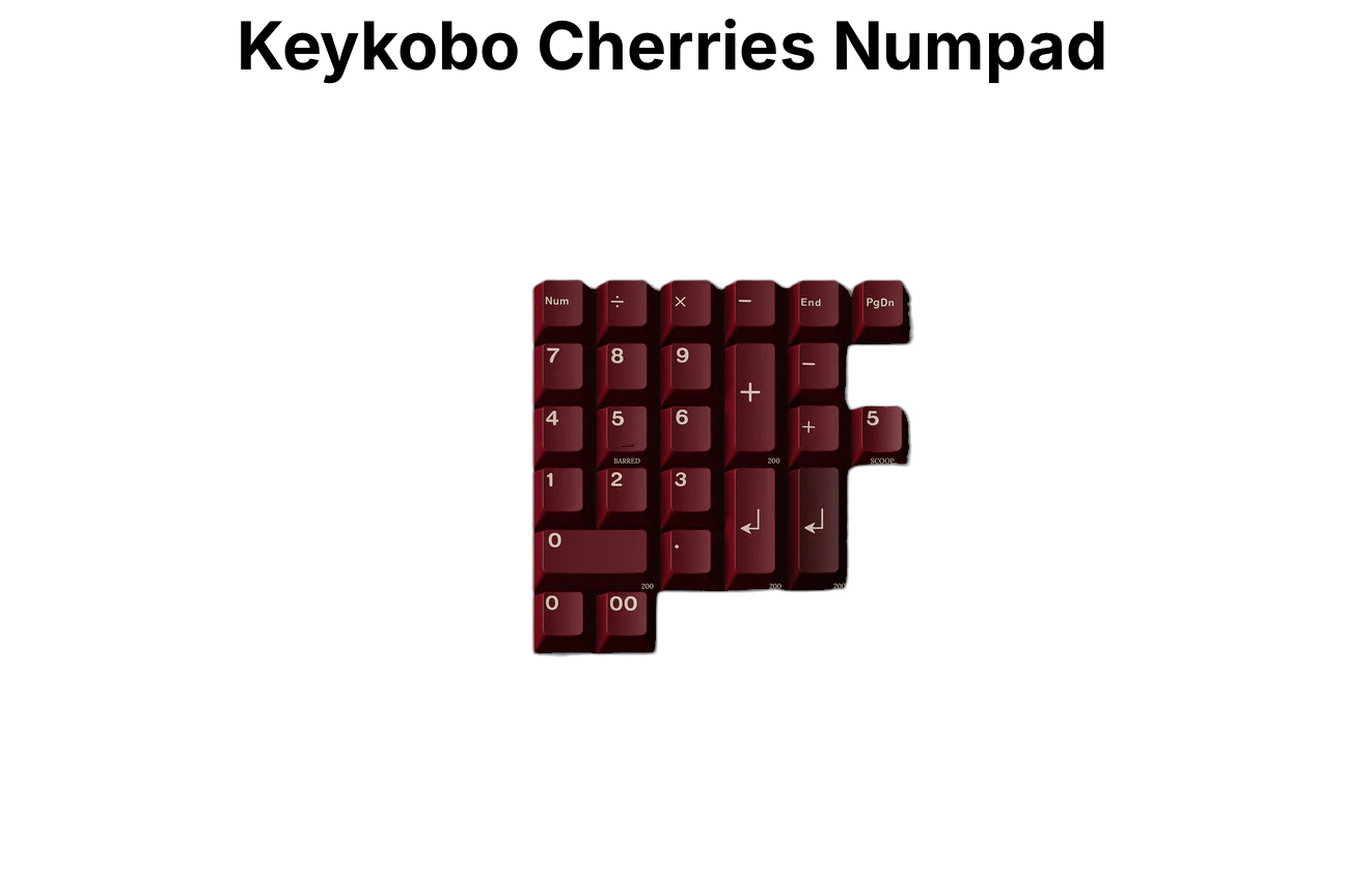Keykobo Cherries Keycap Kit · Milktooth