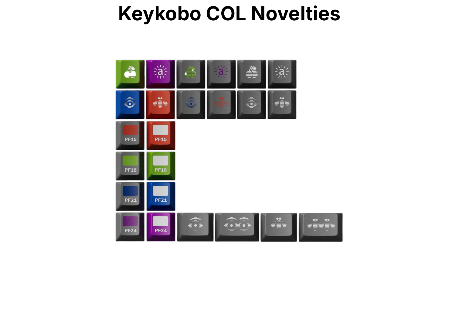 Keykobo COL Keycap Kit · Milktooth