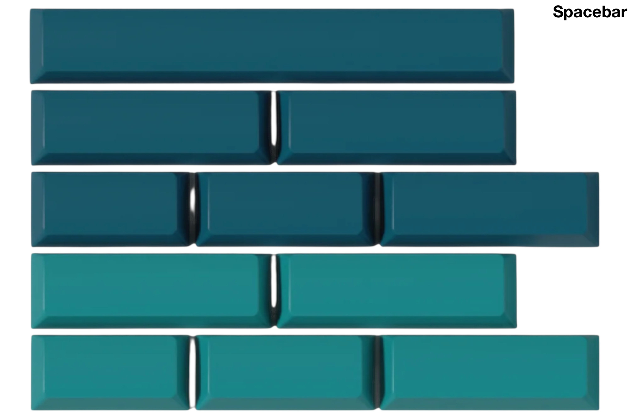 Keykobo Motosu Lake Keycap Kit · Milktooth