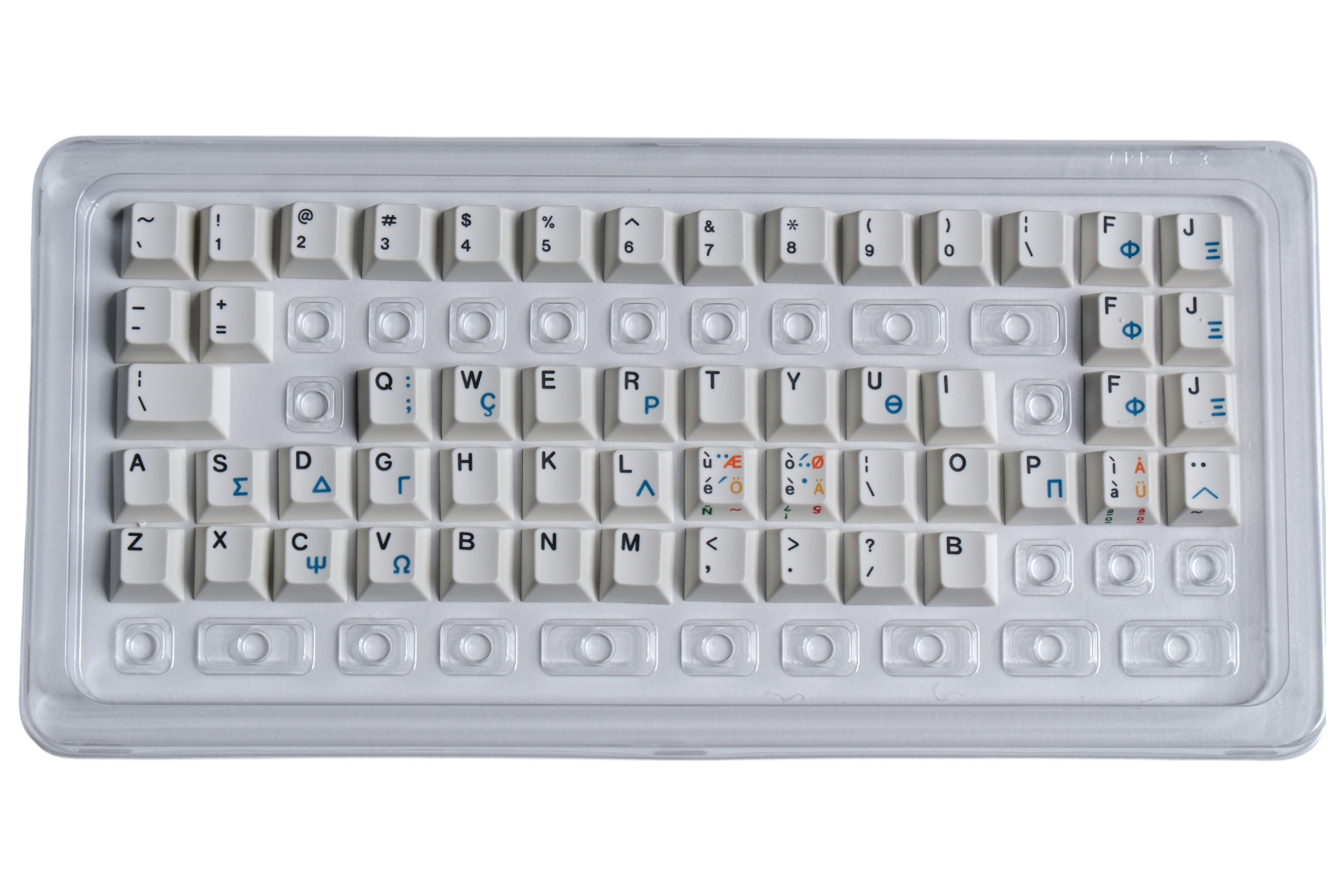 Hammerworks Alphas Greek Blue (R6) Keycap Kit · Milktooth