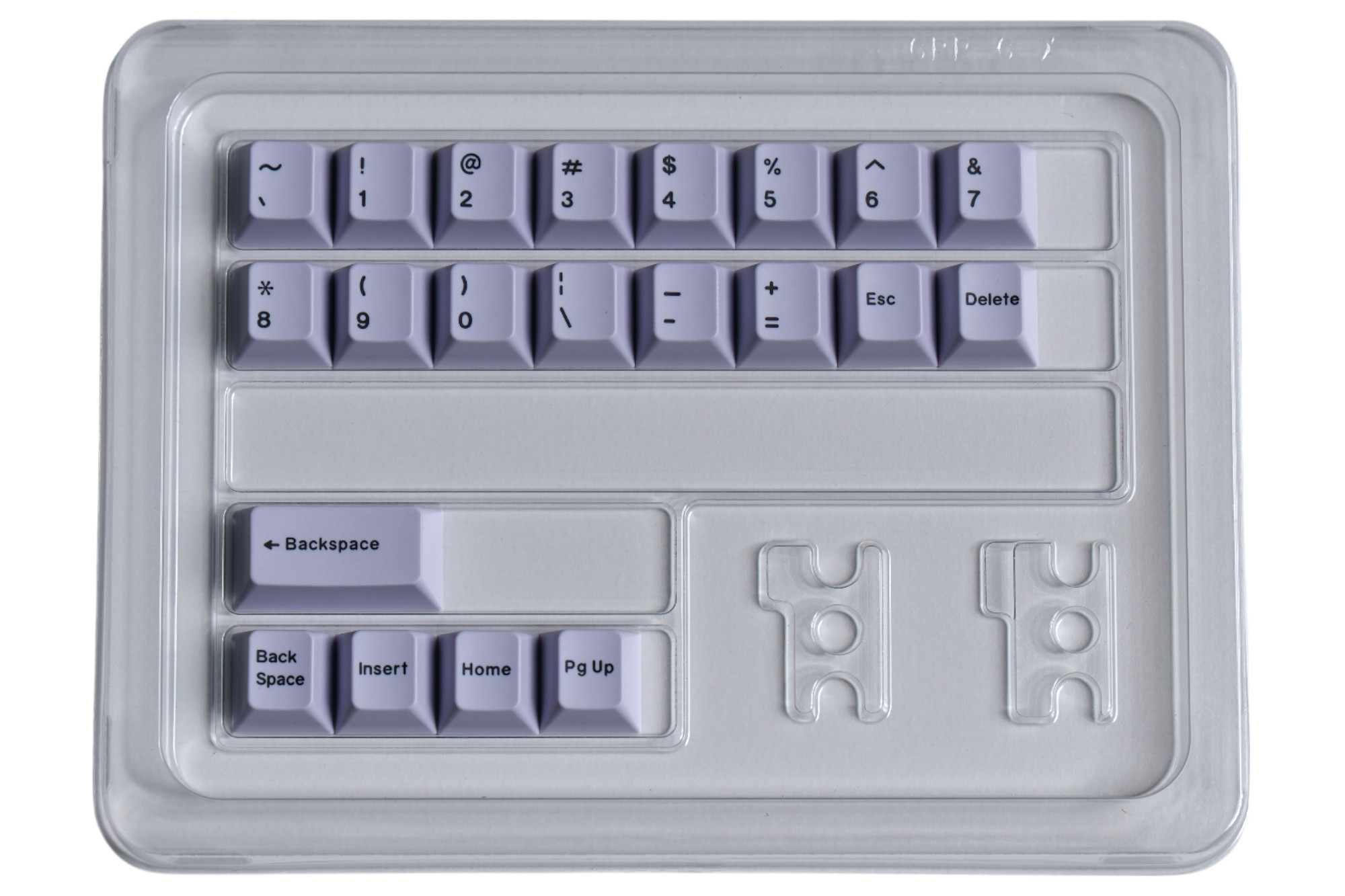 Hammerworks R1 Purple Accent (R6) Keycap Kit · Milktooth