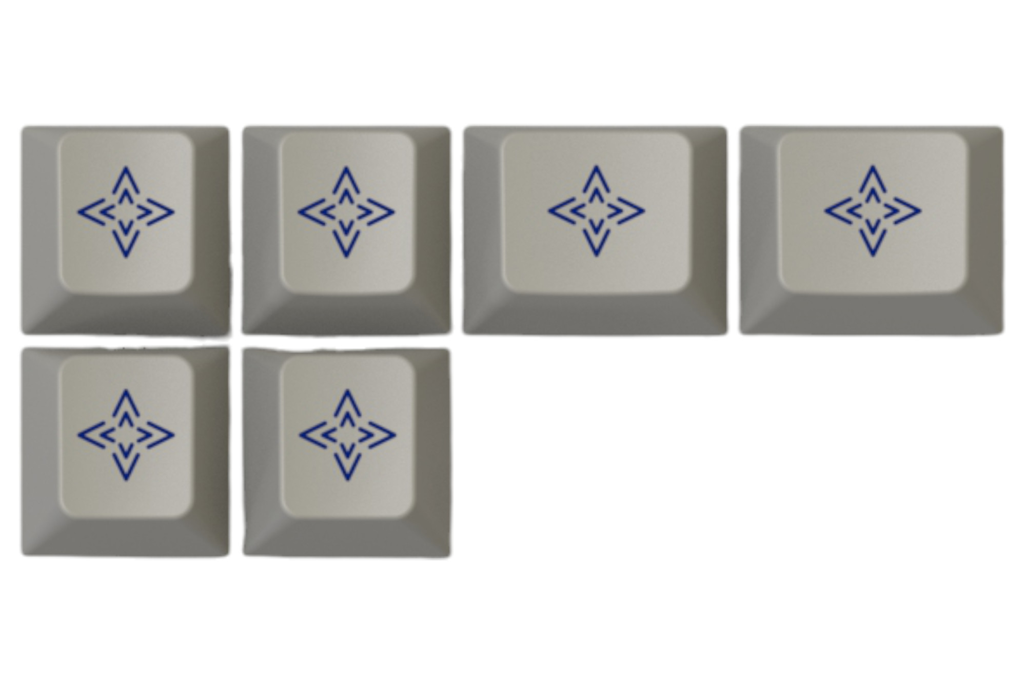 Hammerworks Blue Cross Winkey Keycap Kit · Milktooth