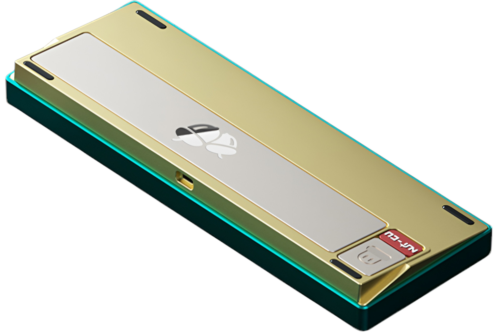 Weikav Nut65 Cu Wireless 65% Barebones - Teal Keyboard · Milktooth