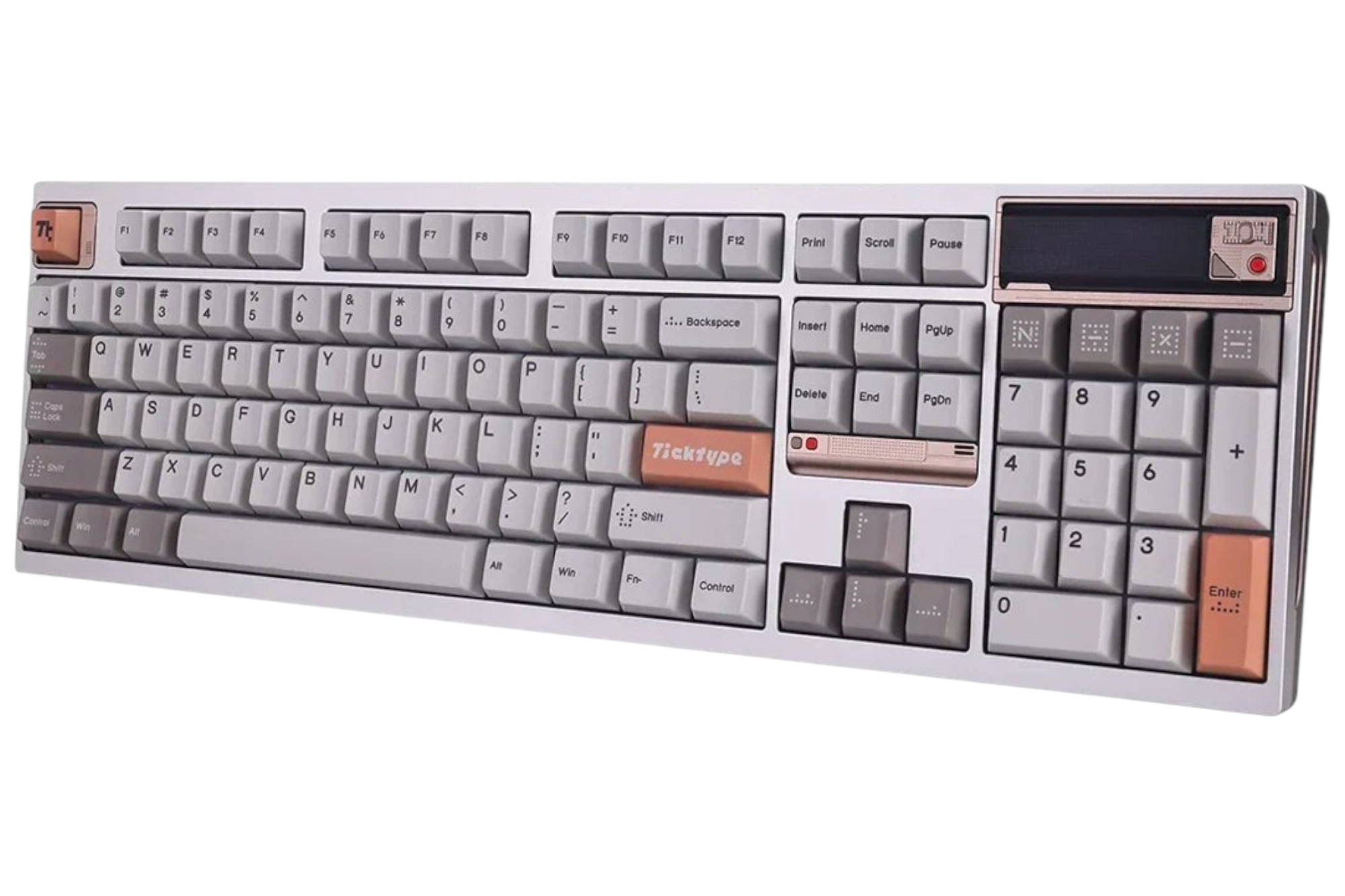 Ticktype DP104 Full-Size Keyboard - First Light Keyboard · Milktooth