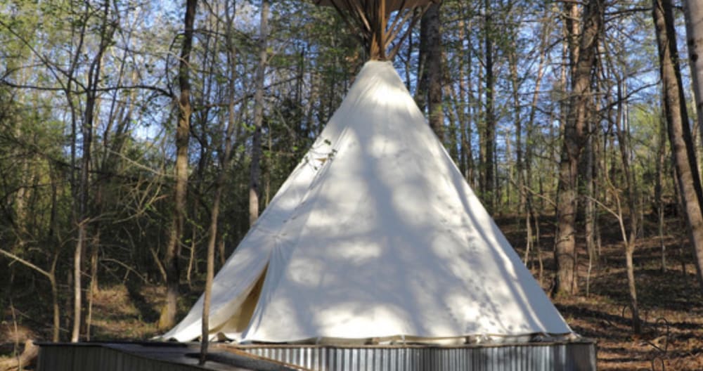 Primitive, rustic tipi & nature immersion retreat~Grinning Bear - Gay ...