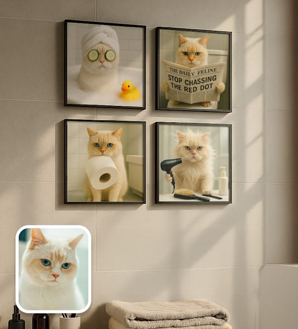 Mixtiles Pet Portraits - Celebrate your furry friend in style