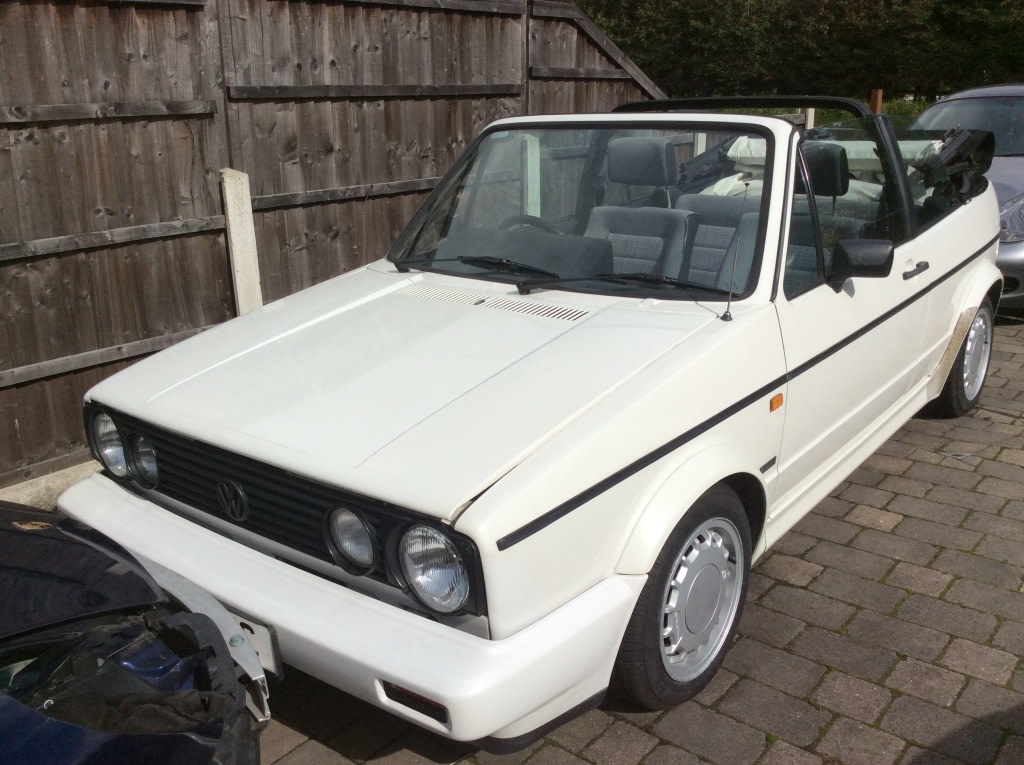 View topic: VW White Mk1 Golf Clipper Cabriolet 1990 – The Mk1 Golf ...