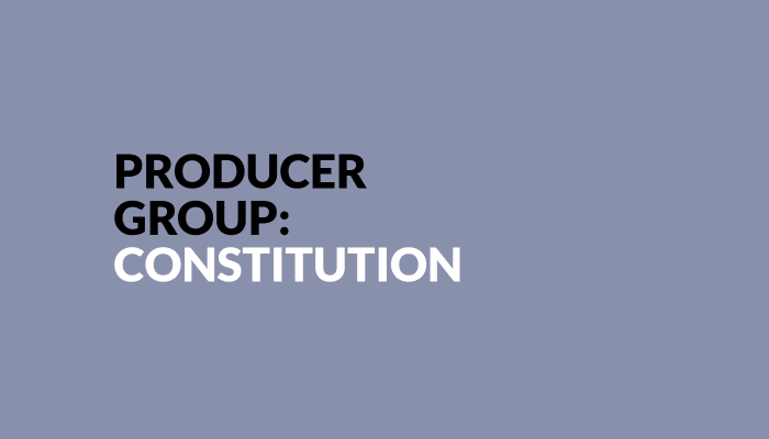 Producer Group Constitution | World Vision NZ