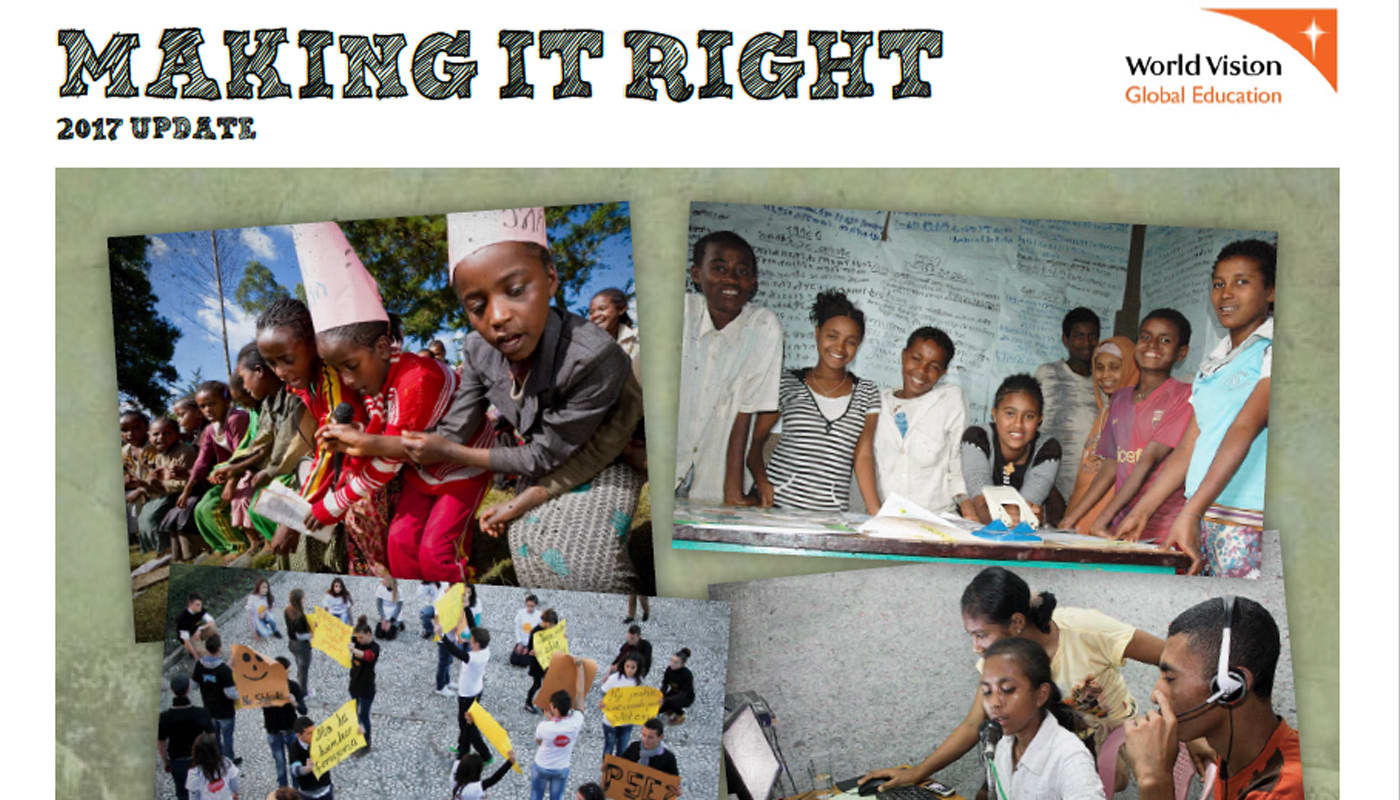 Making it Right poster | World Vision NZ