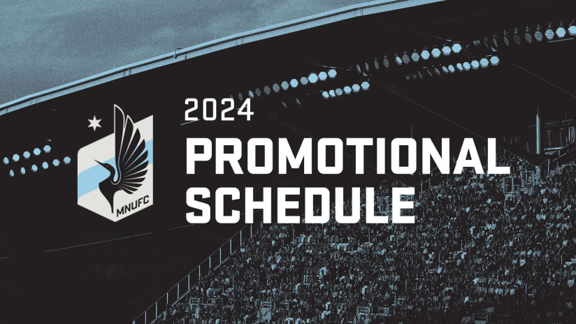 MNUFC Announce Promotional Schedule for 2024 MLS Season | Minnesota ...