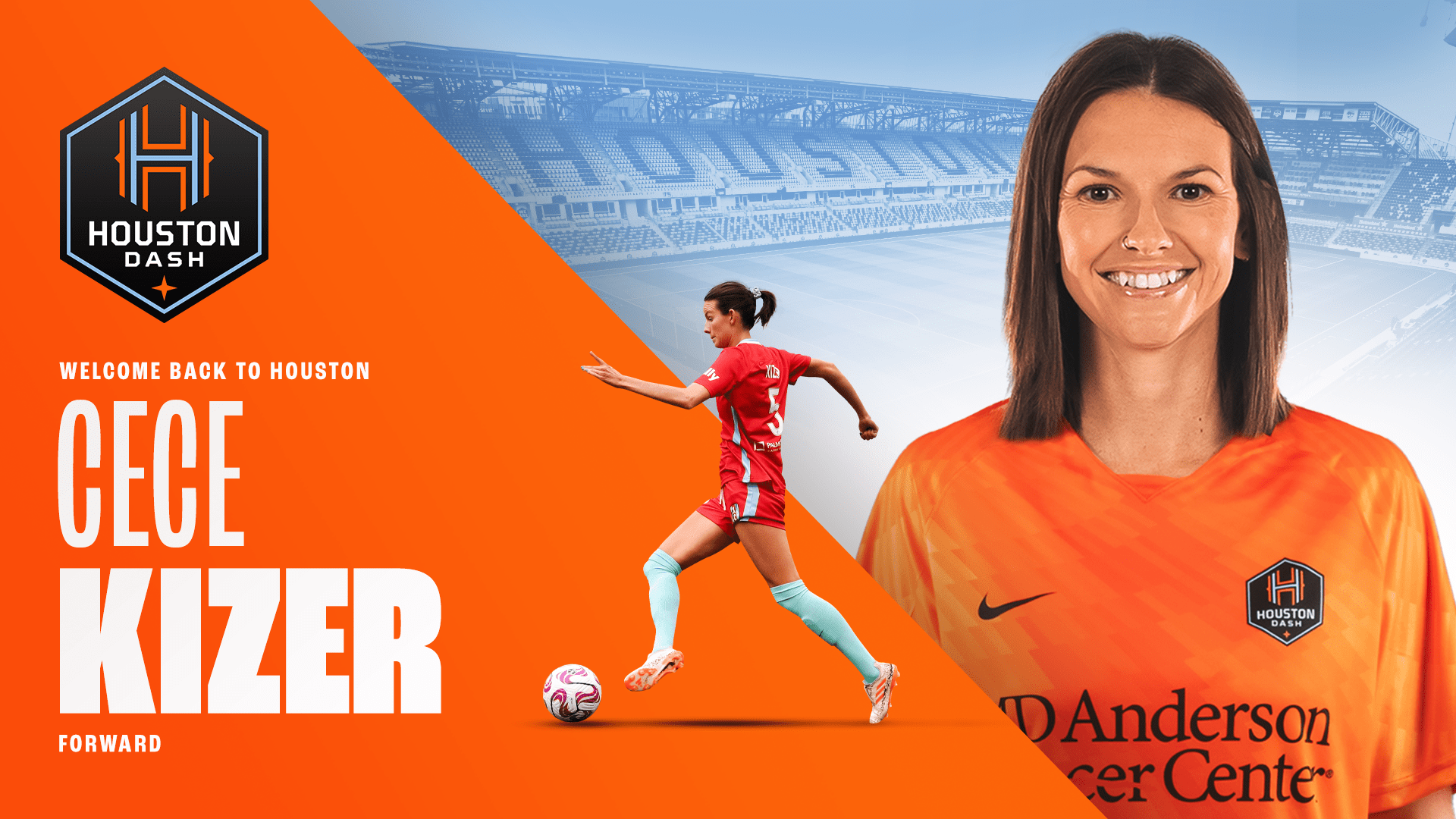 Houston Dash Acquire Forward Cece Kizer in Trade with Kansas City ...
