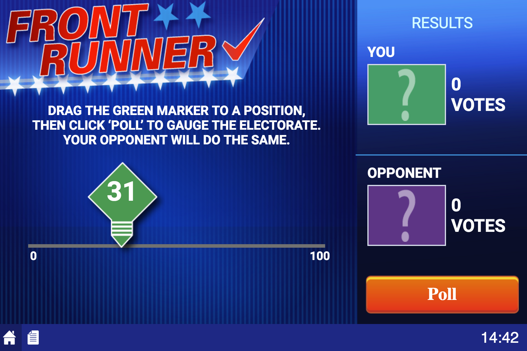 Political Games Experiments Two Candidate Election Game