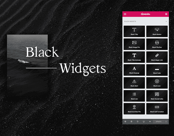 Black Widgets - Modernaweb Studio