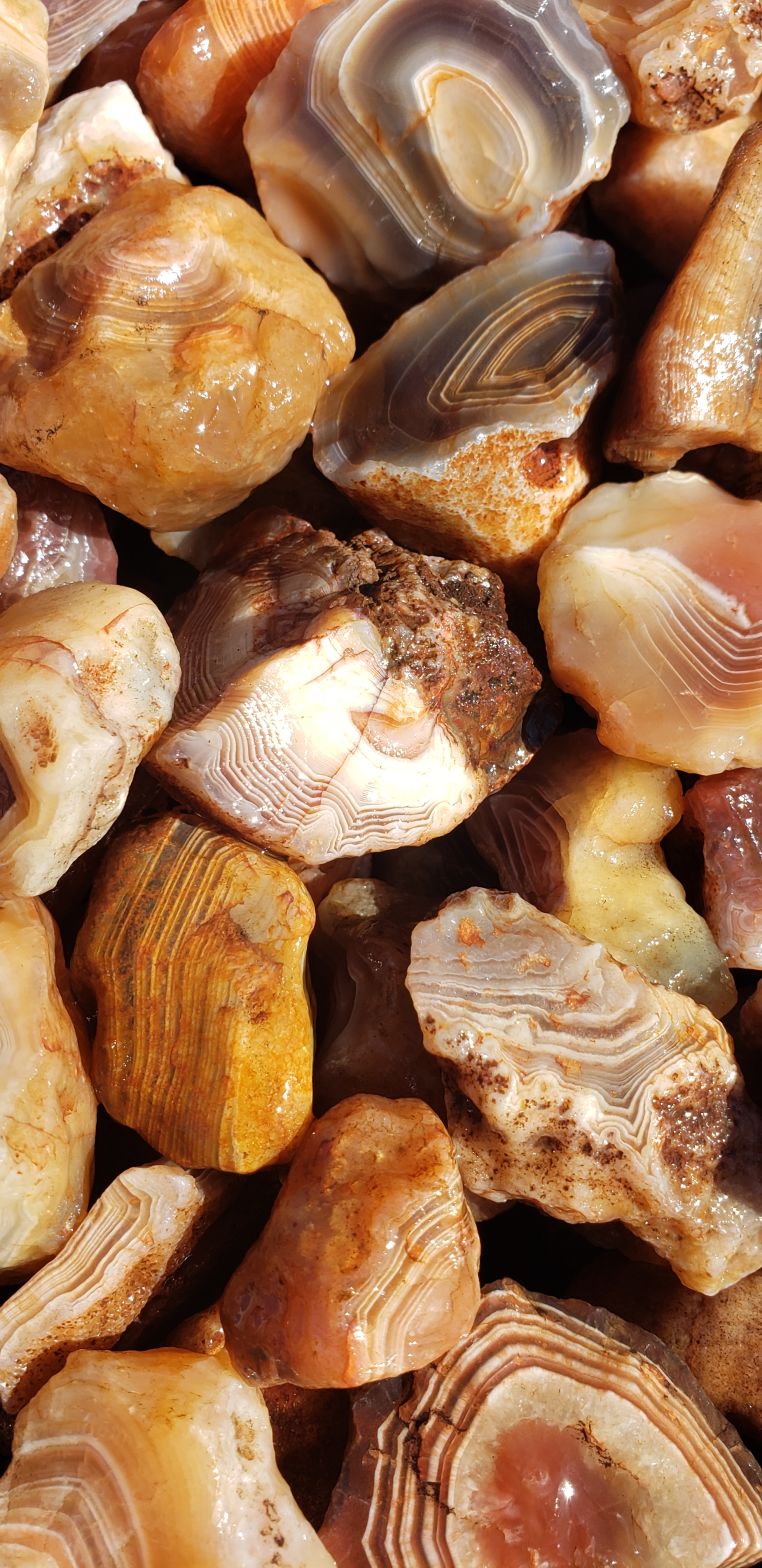 SALE Botswana Agate Rough lot 13 lbs now SOLD | Rock Tumbling Hobby